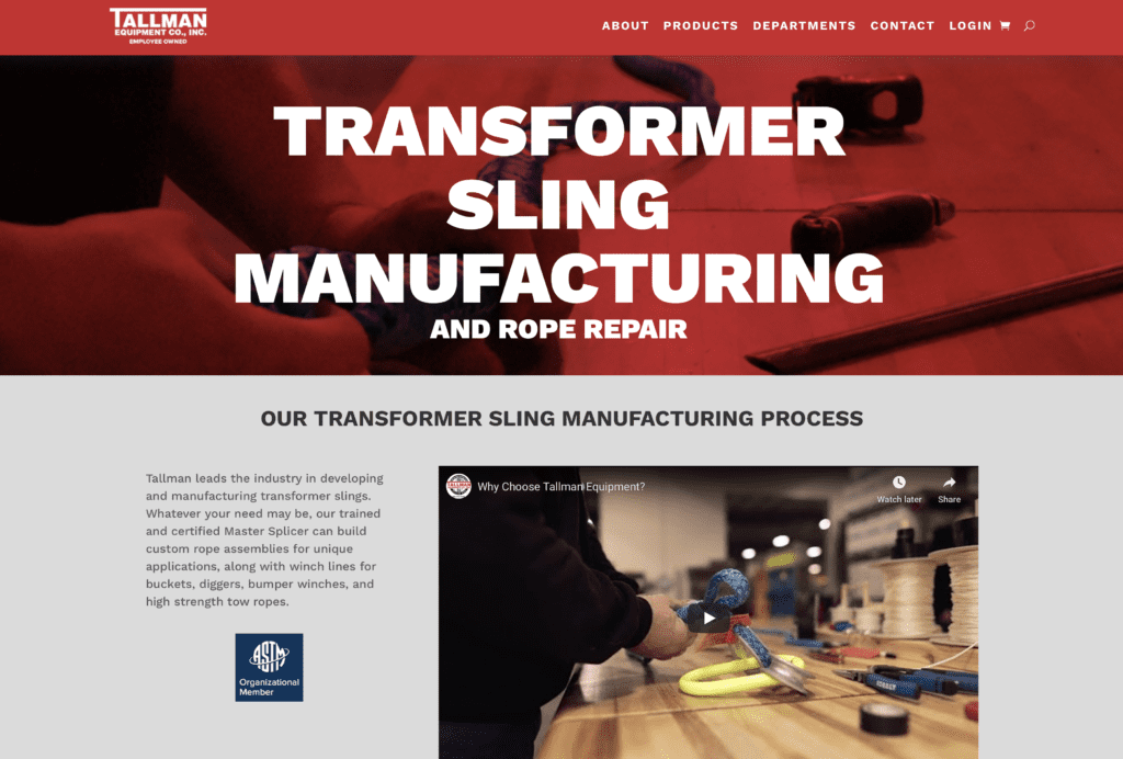 Transformer Slings | Tallman Equipment Company