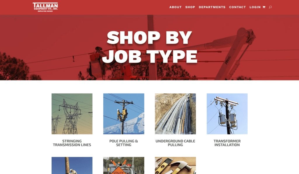 Shop By Job Type: Pole Pulling & Setting | Tallman Equipment Company