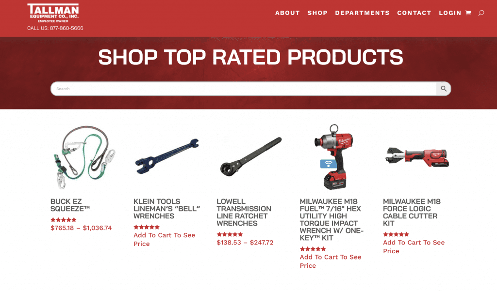 Shop Top Rated Products | Tallman Equipment Company