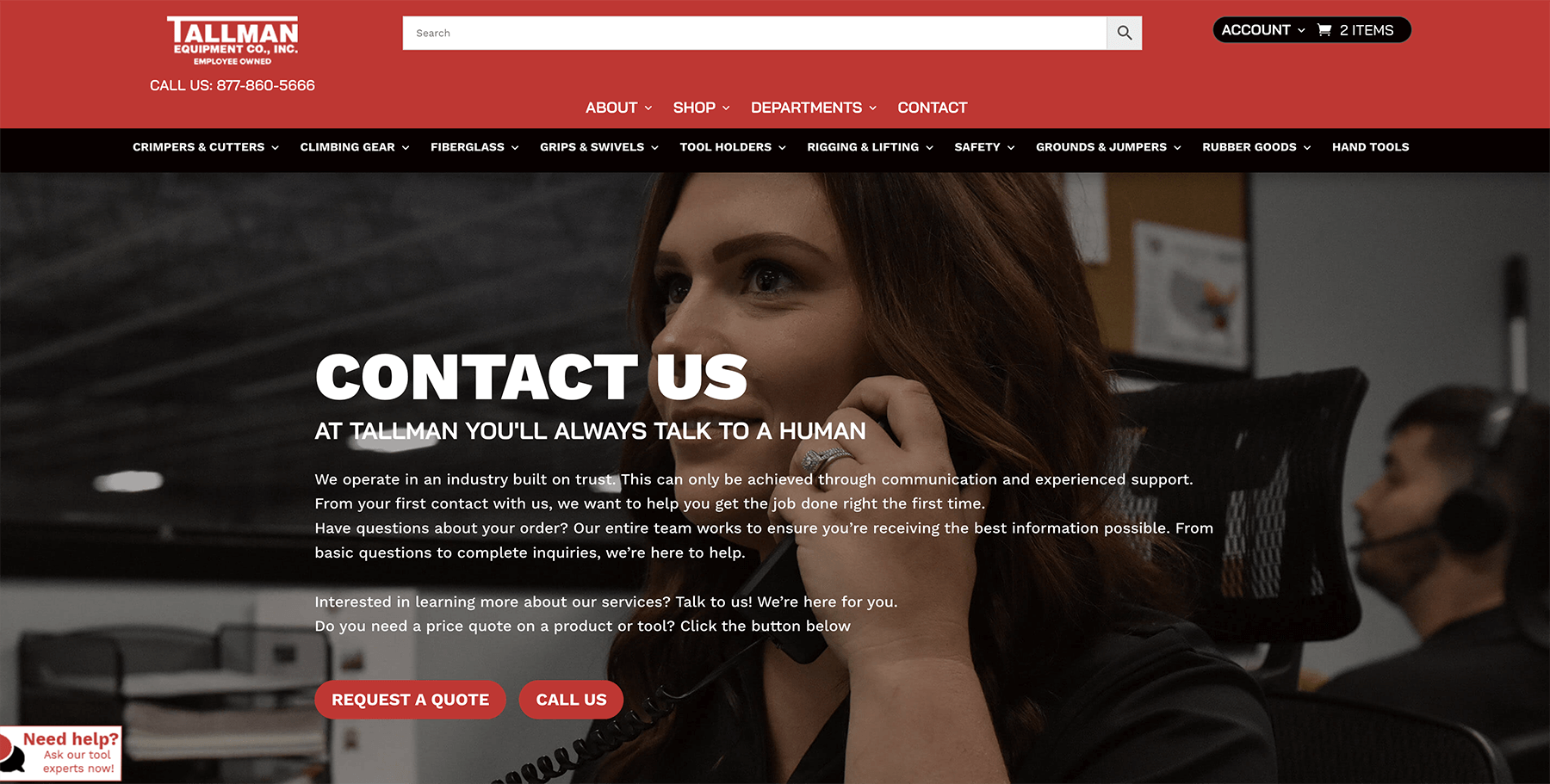 Contact Us | Tallman Equipment Company