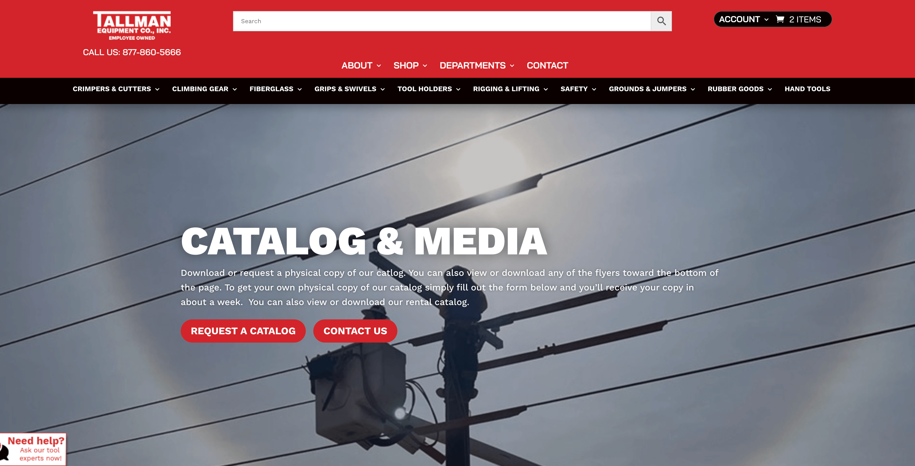 Lineman Product Catalog And Media | Tallman Equipment
